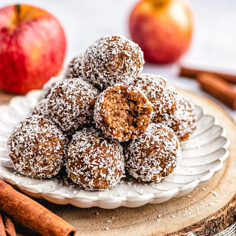 Apple Pie Bliss Balls - The Delicious plate