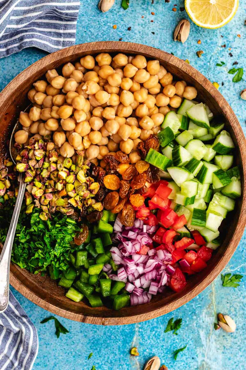 Moroccan chickpea salad - The Delicious plate