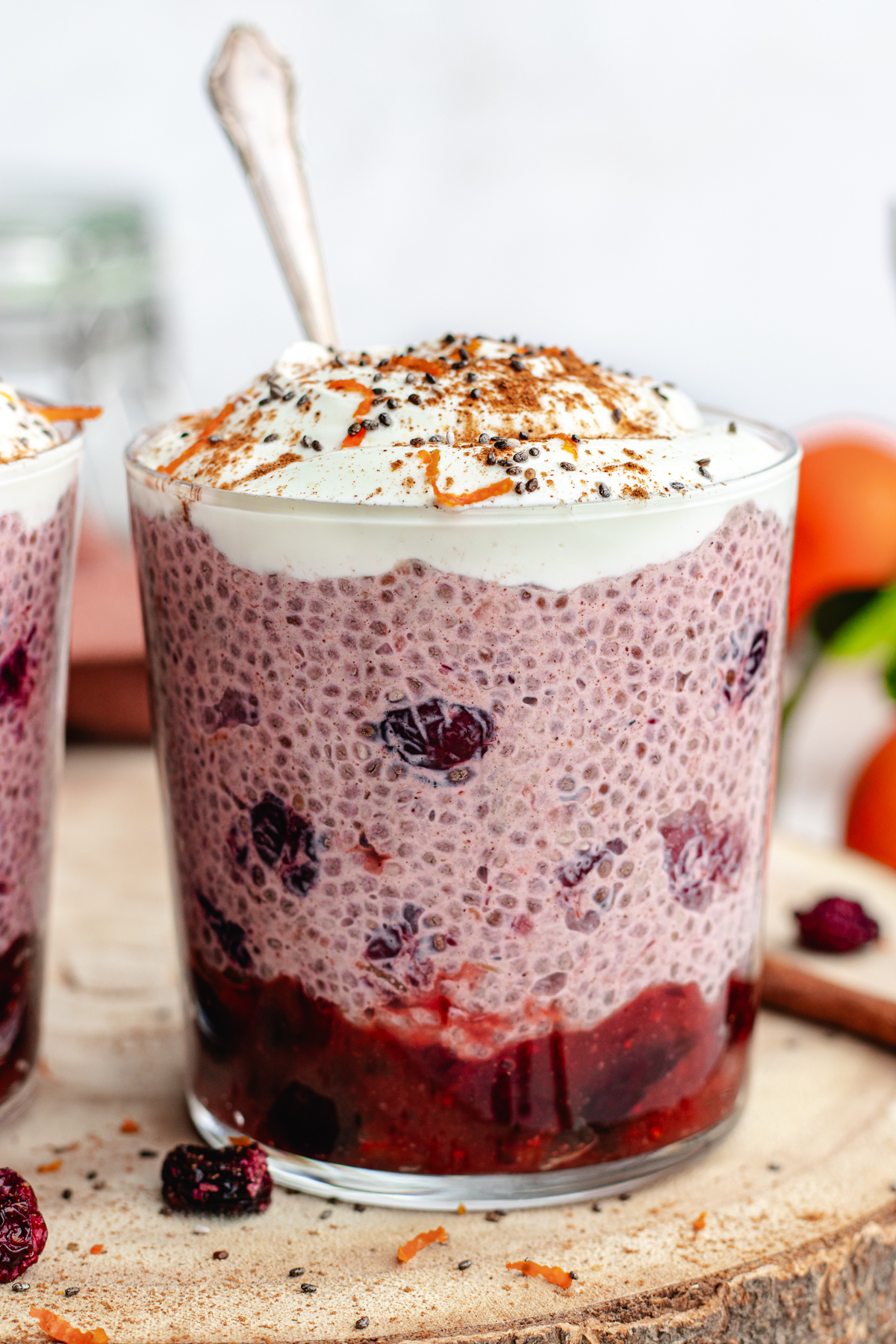 Cranberry Chia Pudding - The Delicious plate