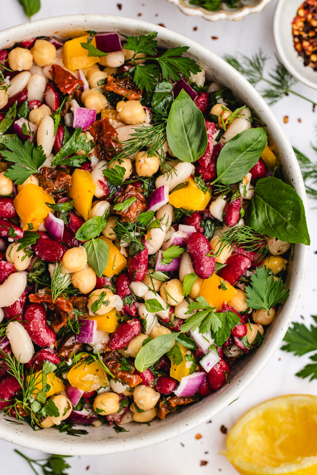 Tuscan bean salad - The Delicious plate