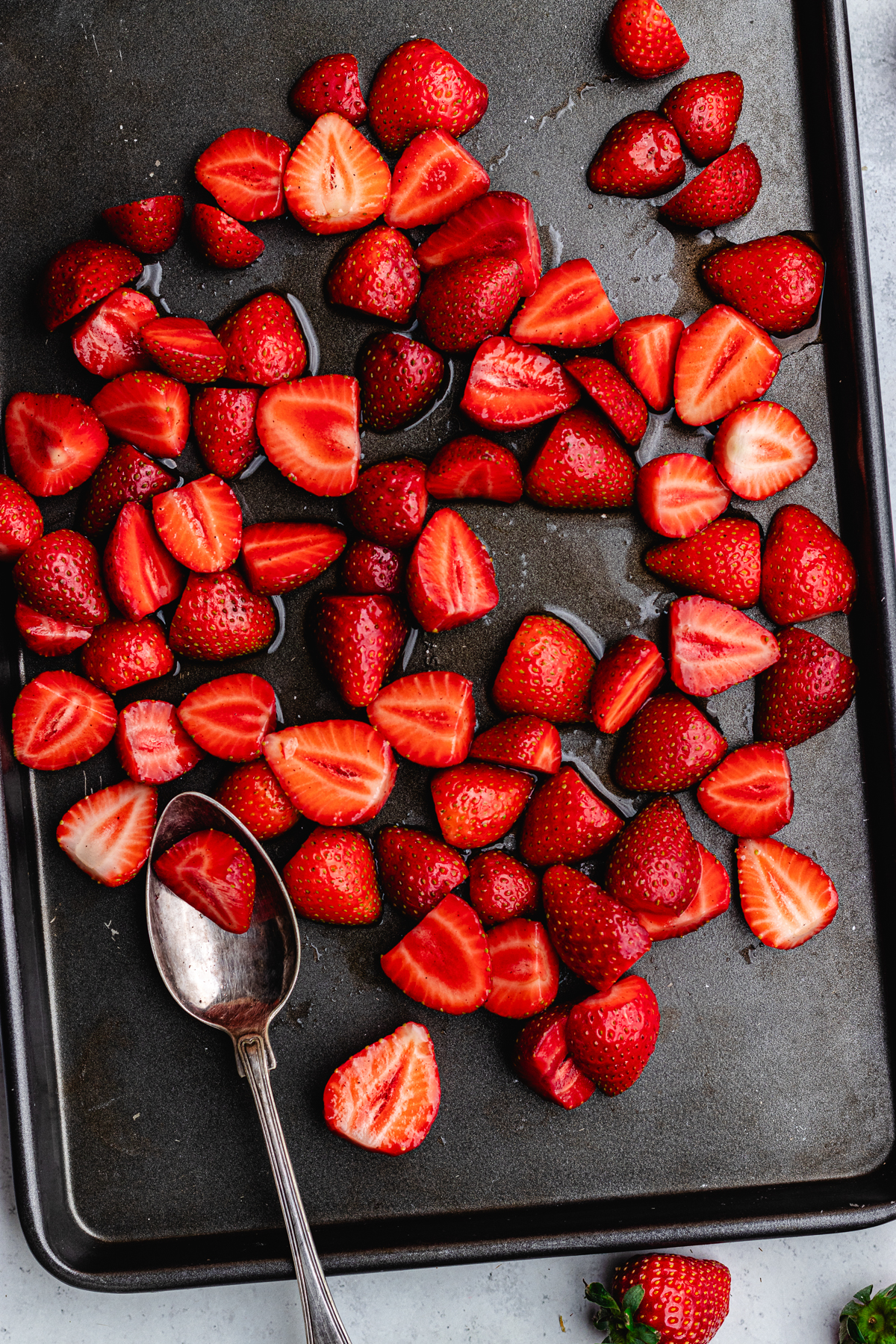 Roasted strawberries - The Delicious plate