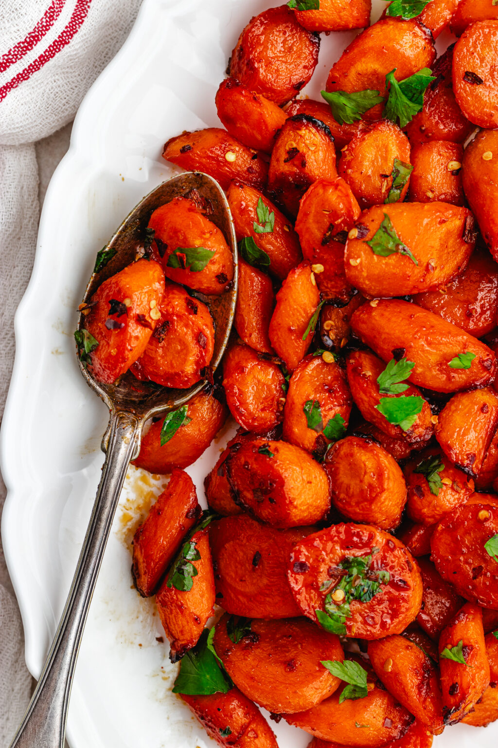 Spicy roasted carrots - The Delicious plate