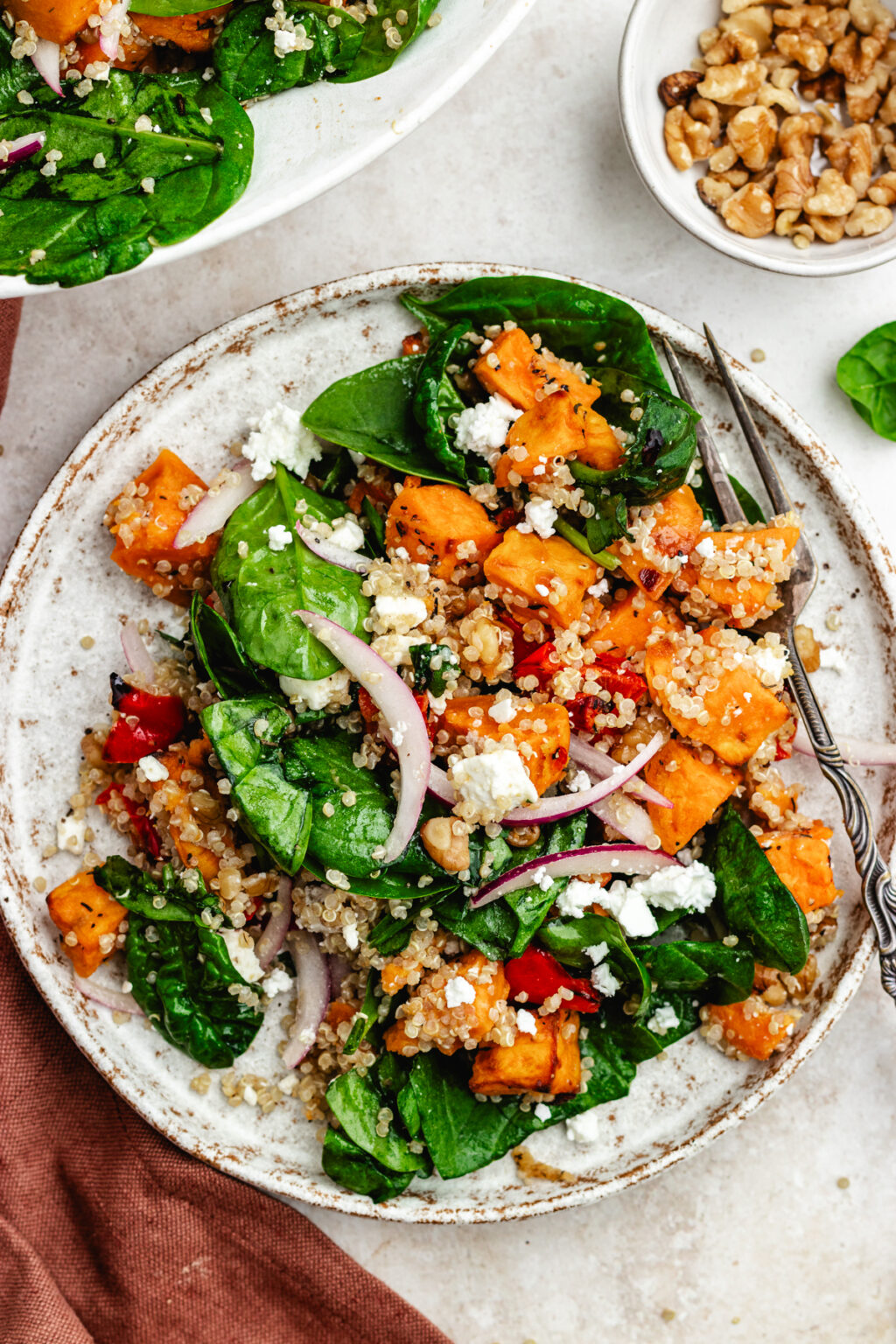 Sweet potato quinoa salad - The Delicious plate
