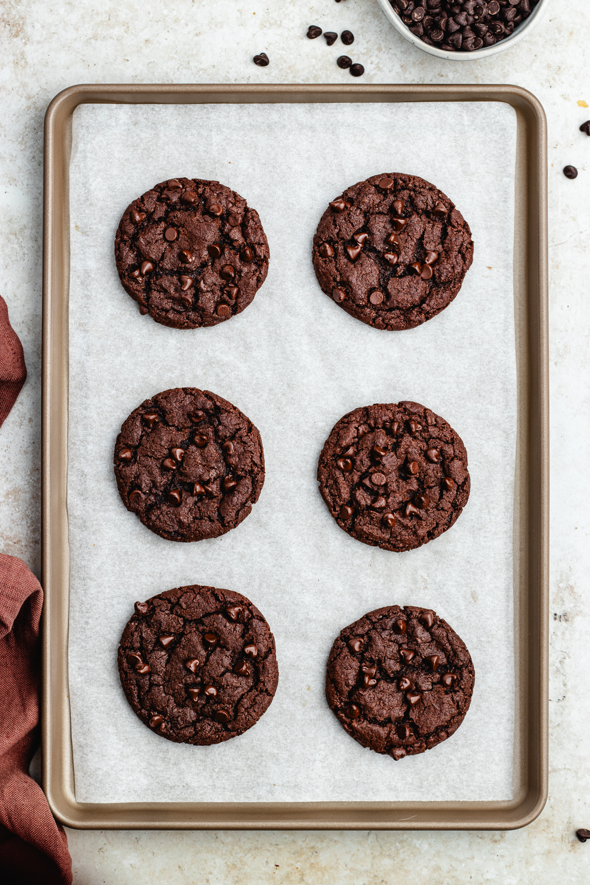 Vegan double chocolate cookies - The Delicious plate