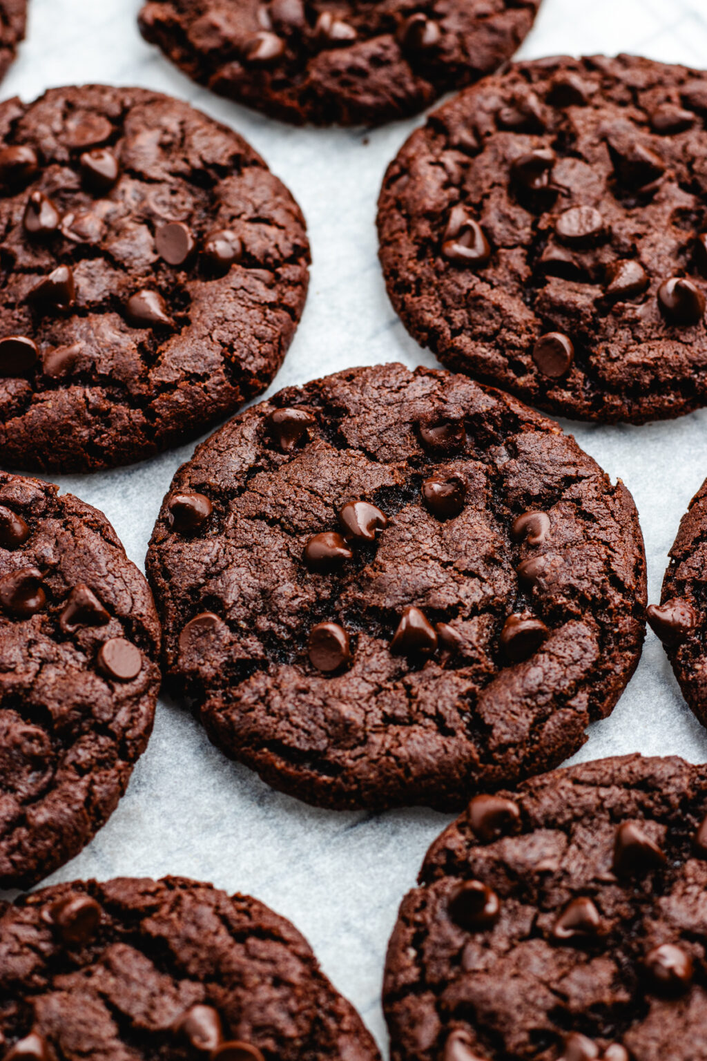 Vegan double chocolate cookies - The Delicious plate