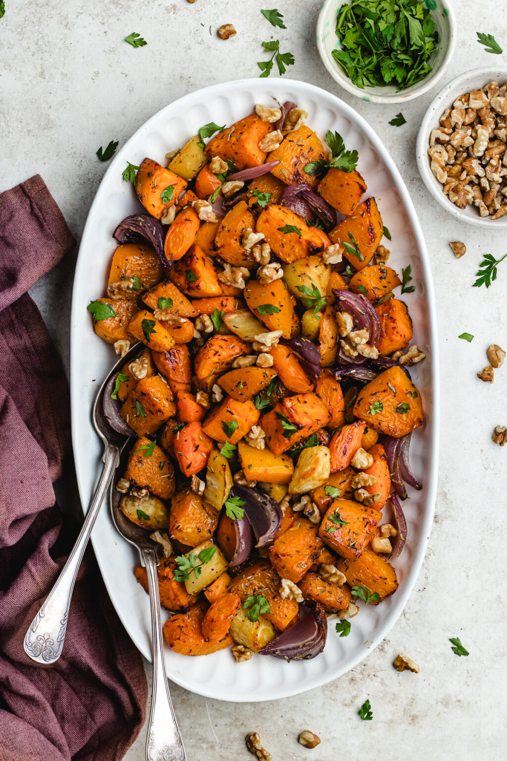 Roasted fall vegetables - The Delicious plate